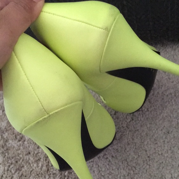 Zara | Shoes | Zara Neon Yellow Pumps | Poshmark
